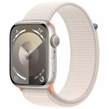 Apple Watch Series 9 GPS 45mm Starlight Aluminium Case with Starlight ...