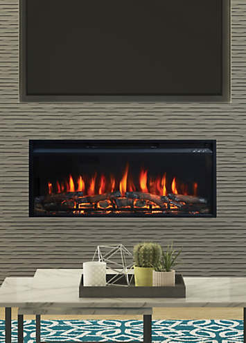 Be Modern Rodwell 36 Inch Black Inset Wall Mounted Electric Fire | bonprix