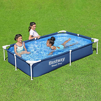Bestway Steel Pro Rectangle Above Ground Pool 2.21m x 1.50m x 43cm ...
