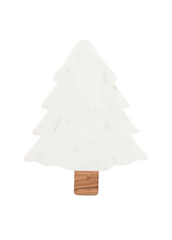 Chic Living Christmas Tree Serving Platter Marble | bonprix