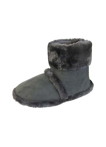 Coolers Ladies Grey Famous Cooler Slipper Boots | bonprix