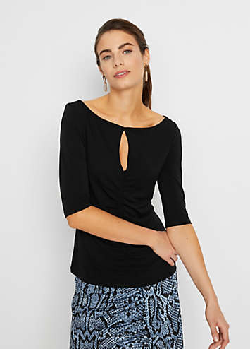 Cut-Out Jersey Top by bonprix | bonprix