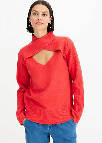 Cut-Out Turtleneck Jumper by bonprix | bonprix