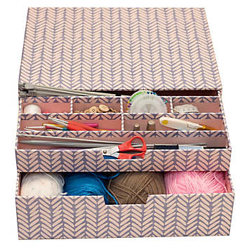 Design by Violet Knitting & Crochet Storage Project Boxes for Wool ...