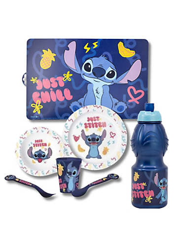 Disney Stitch Kids 7 Piece Micro Dinner Set | bonprix
