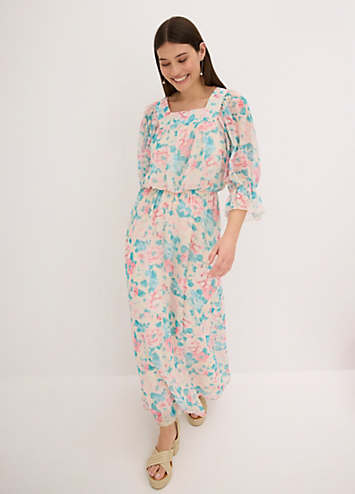 Floral Print Chiffon Maxi Dress by bonprix | bonprix