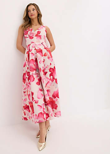 Floral Satin Maxi Dress by bonprix | bonprix