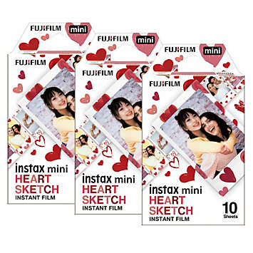 Fujifilm Instax Mini Heart Sketch Photo Film - 30 Shot Pack | bonprix