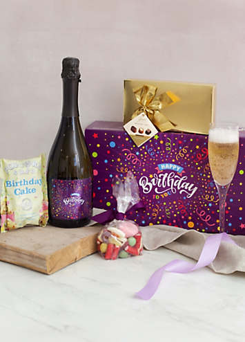 Funky Hampers Happy Birthday Prosecco Treats Gift Box | bonprix
