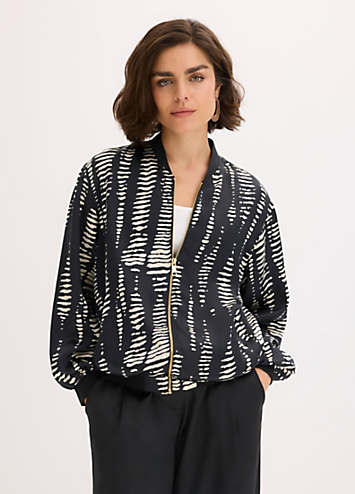 Glossy Printed Bomber Jacket by bonprix | bonprix