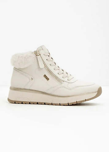 Jana Fur Cuff Hi-Top Trainers | bonprix