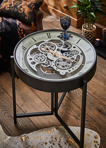 Joe Browns Magnificent Moving Gears Clock Side Table | bonprix