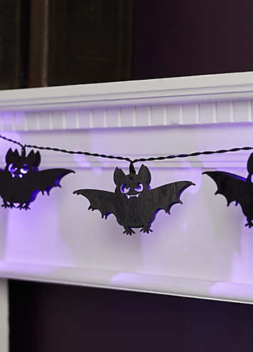 Lights4Fun Lights 4 Fun 10 Wooden Bat Halloween Fairy Lights | bonprix