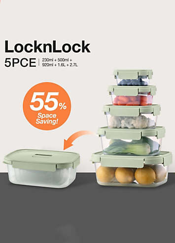 LocknLock Nestnlock Sage 5 Piece Food Storage Set | bonprix