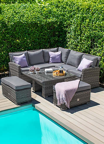 Maze Victoria Square Corner Bench Set with Rising Table | bonprix