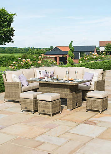 Maze Winchester Corner Dining Set with Ice Bucket & Rising Table | bonprix