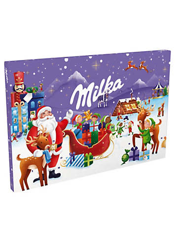 Milka Advent Calendar With A Mix Of Milk Chocolate Créme Filled Figures ...