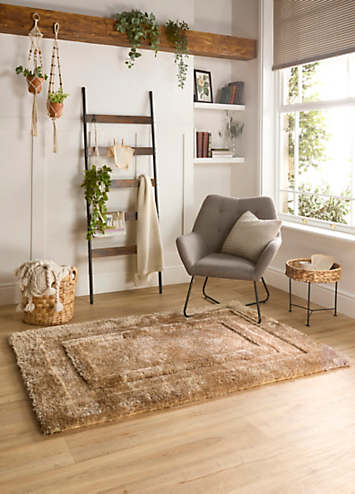 Origin Frame Border Shaggy Rug | bonprix