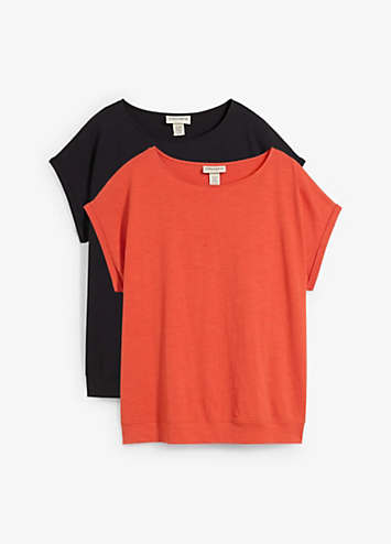 Pack Of 2 Organic Cotton T-Shirts by bonprix | bonprix
