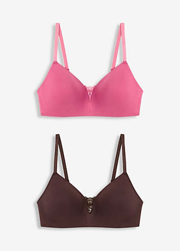 Pack Of 2 Padded Cotton Bras by bonprix | bonprix