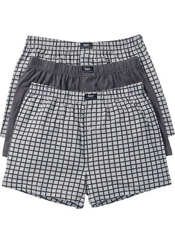 Pack of 3 Loose Fit Boxers by bonprix | bonprix