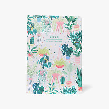 Paperchase A5 Houseplants Fabric 2023 Family Planner | bonprix