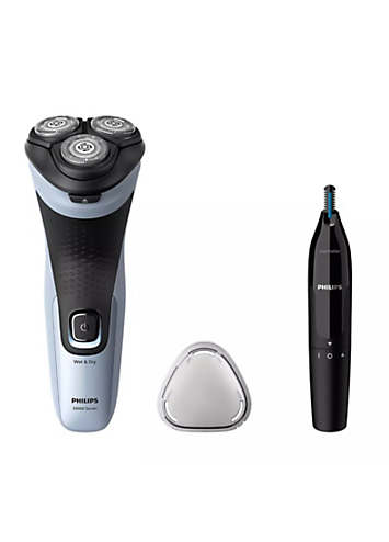 Philips 3000X Series Wet & Dry Electric Shaver with Protection Cap ...
