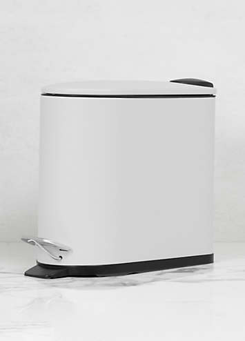 Pifco Oval 5L Bin White Waste Bin | bonprix