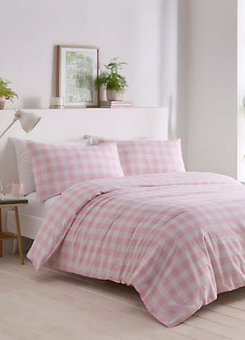 Portfolio Home Pink Gingham Duvet Cover Set | bonprix