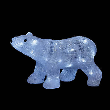 Premier 37 cm Acrylic Polar Bear with 30 White LEDs - Timer | bonprix