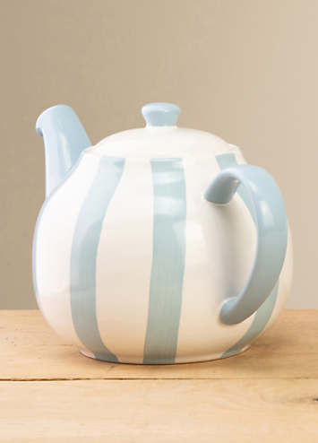 SIIP Wide Vertical Stripe 6 Cup Teapot Blue | bonprix