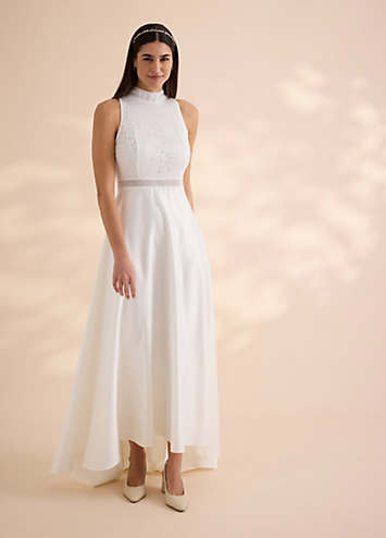 Satin Lace Wedding Maxi Dress by bonprix | bonprix