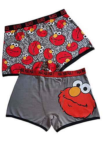 Sesame Street Men’s Pack of 2 Elmo Boxer Shorts | bonprix