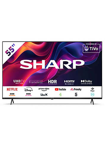 Sharp 55GK4245K 55 Inch 4K Ultra HD Smart TV with TiVo | bonprix
