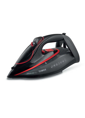 Tower T22034RED Steam Iron with Ceraglide XL Ceramic Soleplate, 350ml ...