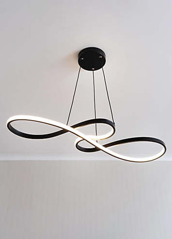 ValueLights Infinity Loop Drop Bar LED Ceiling Pendant Light | bonprix