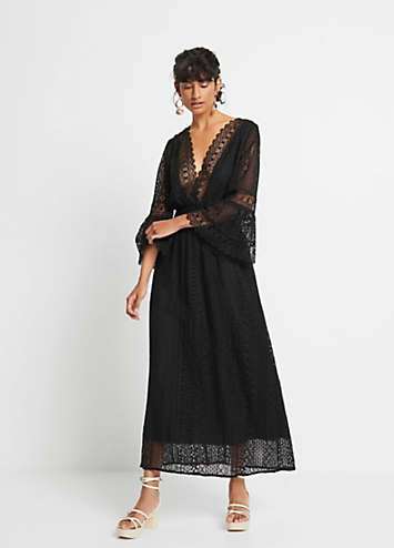 bonprix Crochet Lace Maxi Dress | bonprix
