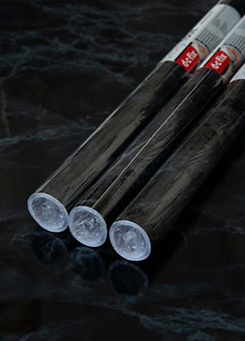 d-c-fix Pack of 3 Sticky Back Plastic Marble Black Self Adhesive Vinyl ...