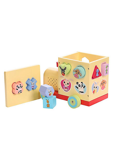 Wooden Light & Sound Shape Sorter Train Toy by Bing | bonprix