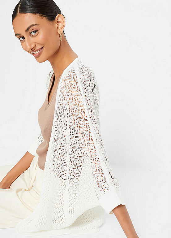 Ajour Knit Cardigan by bonprix | bonprix