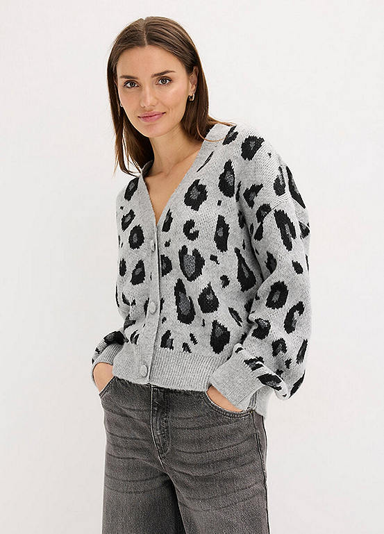 Animal Print Cardigan by bonprix | bonprix