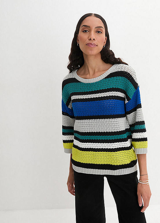 Boxy Crochet Jumper by bonprix | bonprix