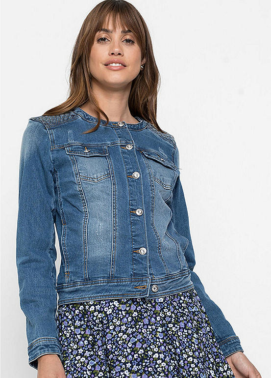 Braided Denim Jacket by bonprix | bonprix