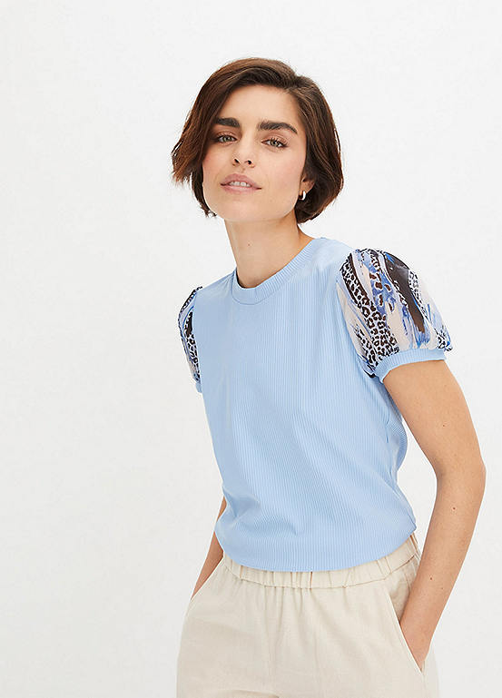 Chiffon Short Sleeve T-Shirt by bonprix | bonprix