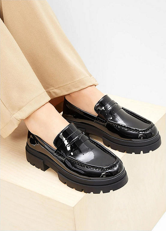 Chunky Patent Loafers By Bonprix Bonprix