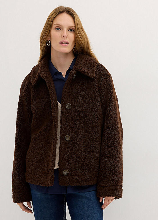 Collared Fleece Jacket by bonprix | bonprix