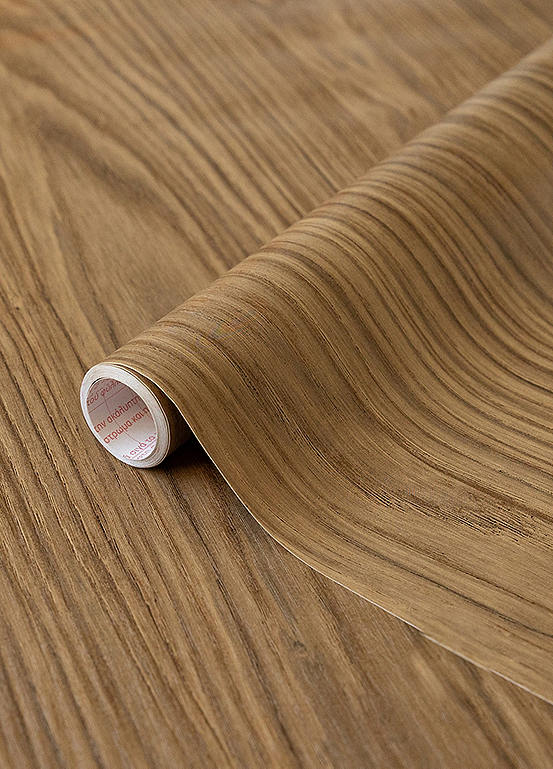 d-c-fix Casella Oak Brown Self-Adhesive Sticky Back Plastic Vinyl Wrap ...