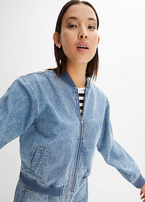 Denim Bomber Jacket by bonprix | bonprix