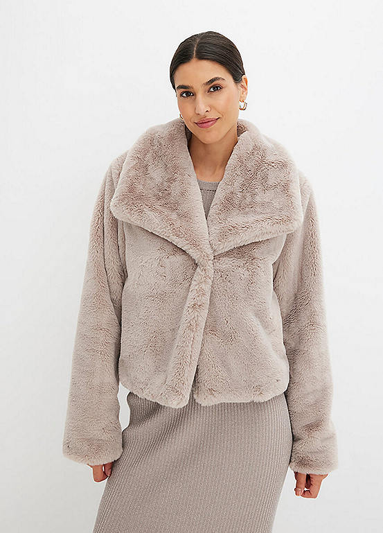 Faux Fur Short Jacket by bonprix | bonprix