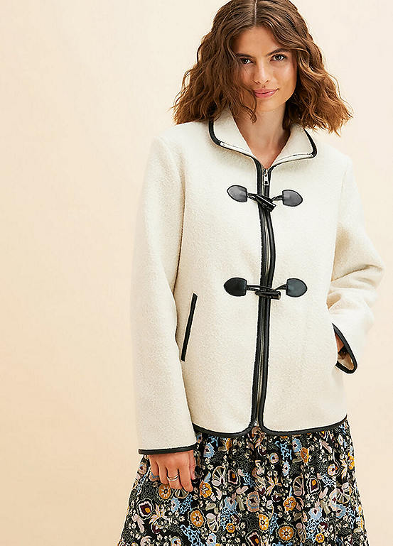 Fleece Duffle Short Coat by bonprix | bonprix